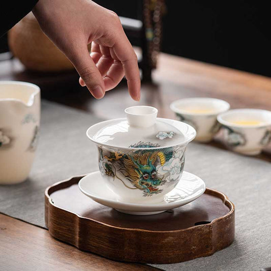 Chinese Gaiwan Tea Set - Buy Handmade Porcelain Gaiwan – Ajiangceramic